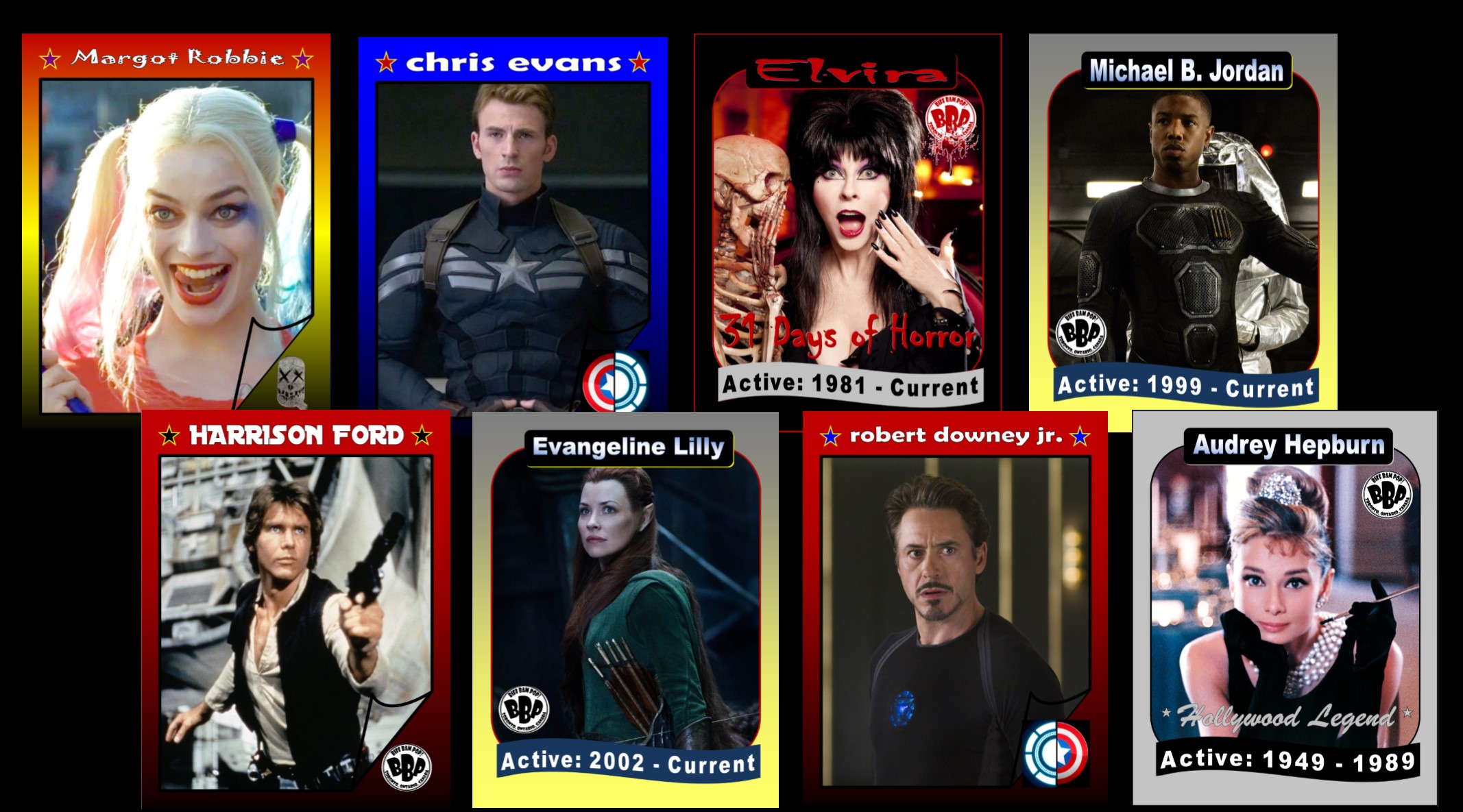 Actor Trading Cards